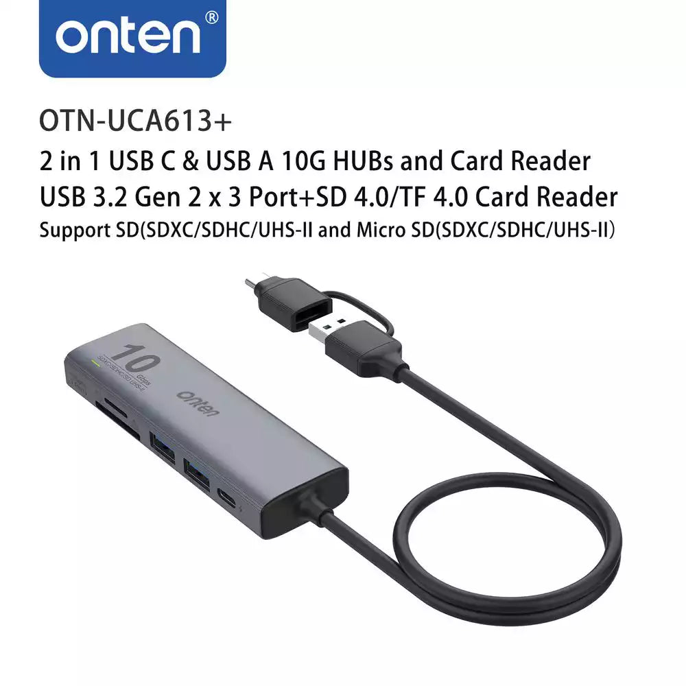 ONTEN USB C To SD TF Multi Functional Hub – Phonetive.pk
