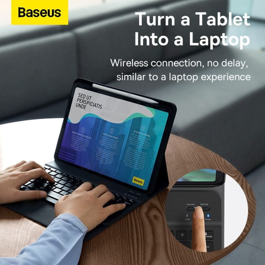 BASEUS Wireless Magnetic Keyboard With Case For iPad Pro 12.9 inch (20 ...