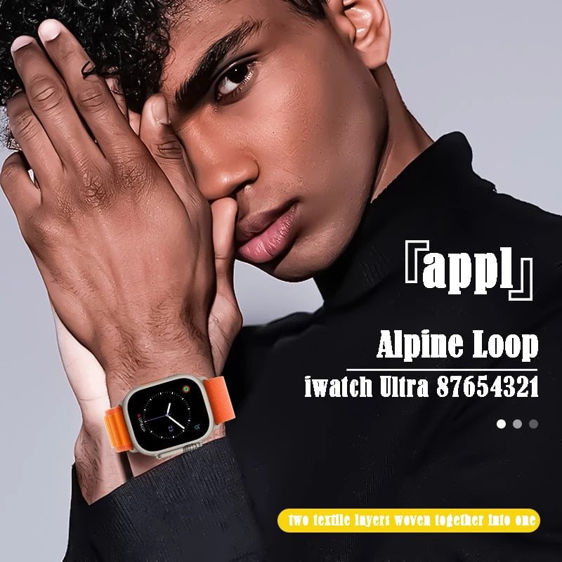 Black Green Alpine loop Apple Watch Band – Phonetive.pk