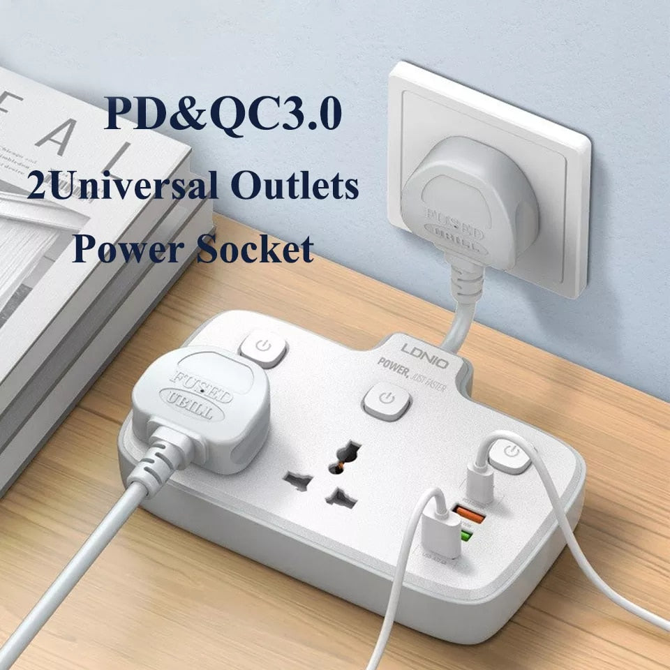LDNIO Power Strip 4 USB Port Electrical Socket – Phonetive.pk